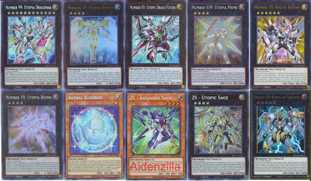 Yugioh Utopia Deck - Number 39 Double Utopic Draco Future Ascended Sage ...