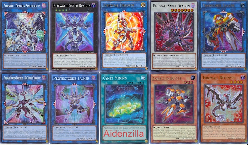 Yugioh Firewall Dragon Code Talker Deck - Singularity Defenser Cynet ...