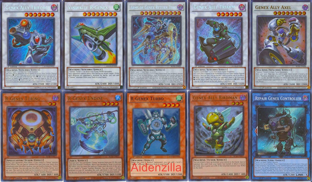 Yugioh Genex Synchro Deck - R-genex Turbo Repair Controller Undine ...