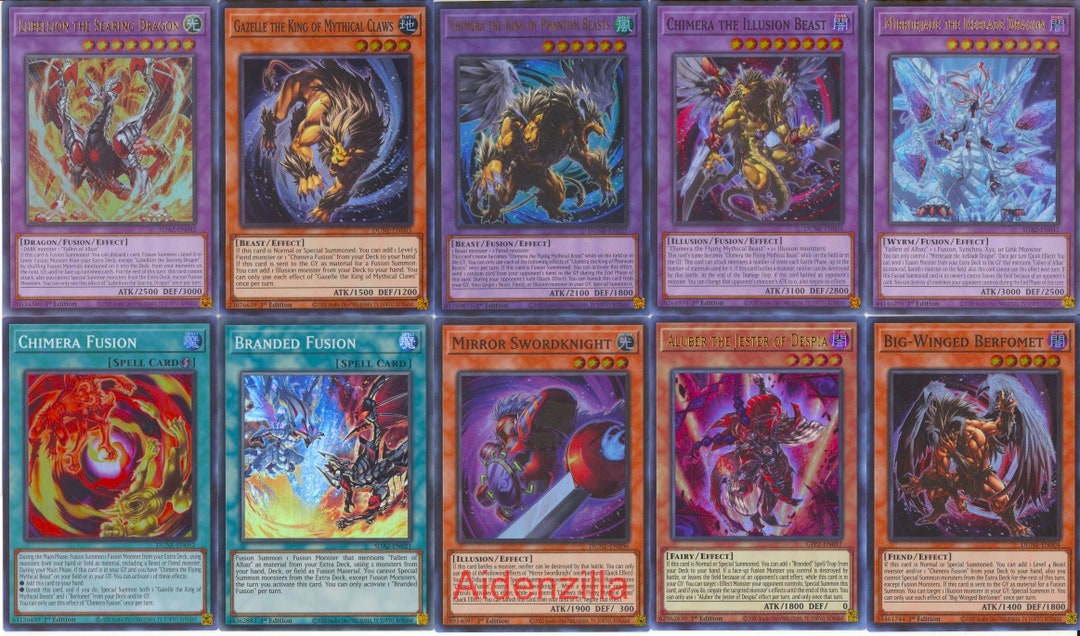 Yugioh Branded Chimera Deck King of Phantom Beasts Gazelle Mythical ...