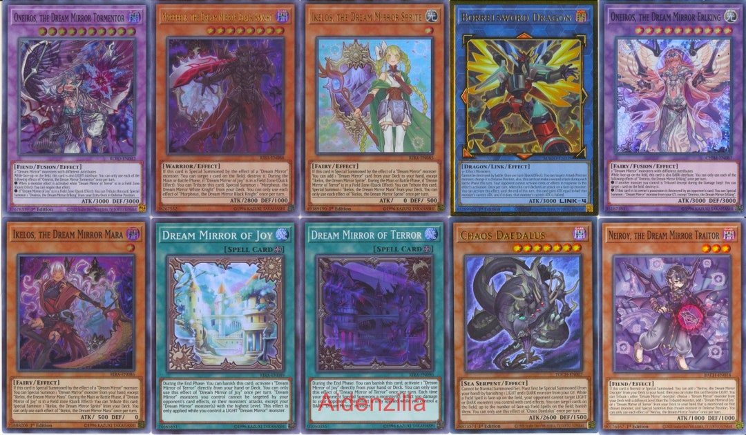 Yugioh Dream Mirror Deck - Ikelos Sprite Borrelsword Black Knight Chaos ...