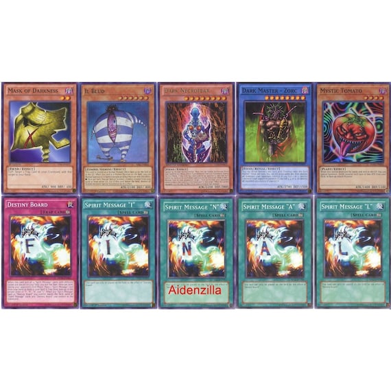 Yugioh Yami Bakura Deck Destiny Board Spirit Message Dark - Etsy