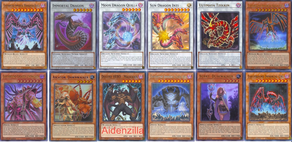 Yugioh Earthbound Immortal Inca Deck Ccapac Apu Ultimaya - Etsy
