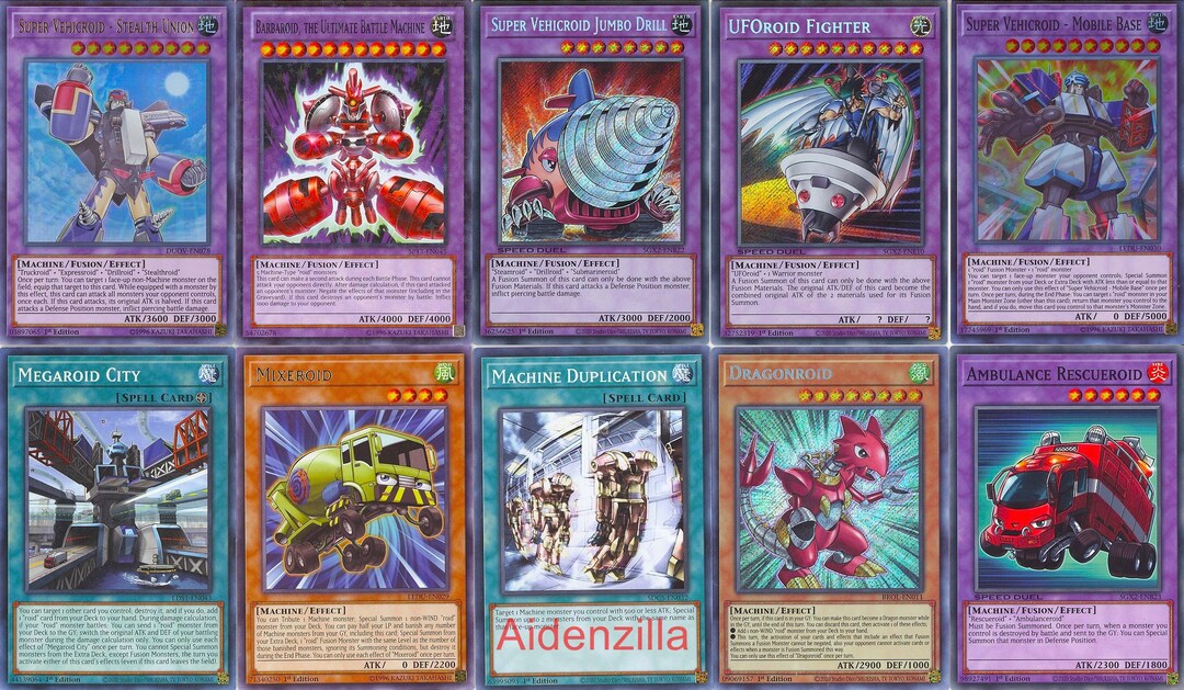 Yugioh Roid Deck Super Vehicroid Jumbo Drill Mobile Base Barbaroid ...