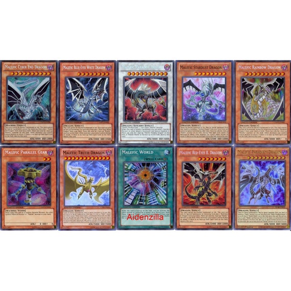 Yugioh Malefic Deck Paradox Dragon Cyber End Rainbow - Etsy