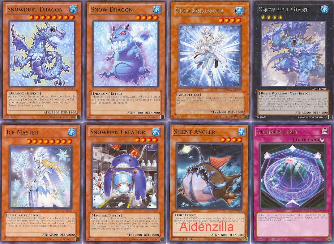 Yugioh Ice Counter Deck - Cold Enchanter Ice Master Snowman Creator ...
