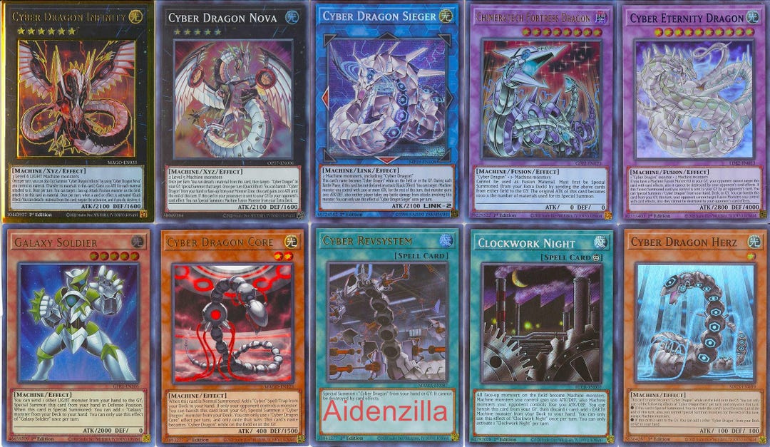 Yugioh Cyber Dragon Deck Sieger Infinity Nova Revsystem Herz Noche ...