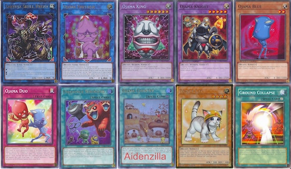 Yugioh Ojama Deck Country Red Blue Emperor King Rescue Cat - Etsy