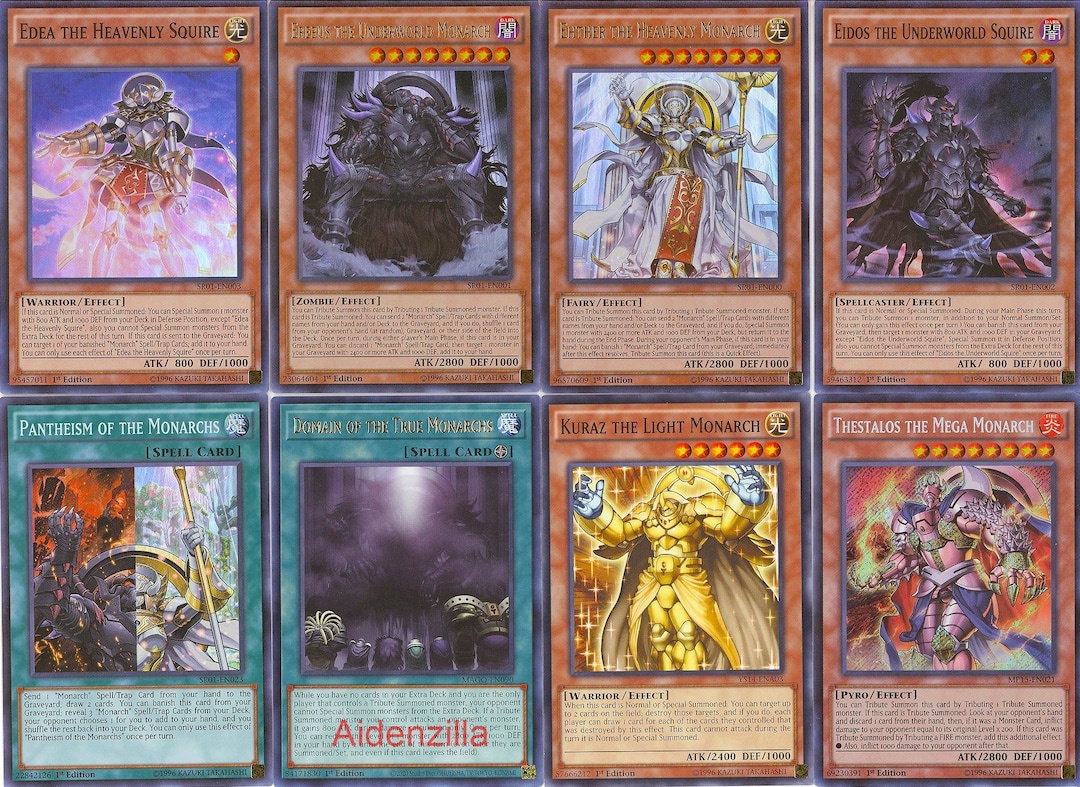 Yugioh Monarch Deck Pantheism Kuraz Domain Ehther Erebus - Etsy