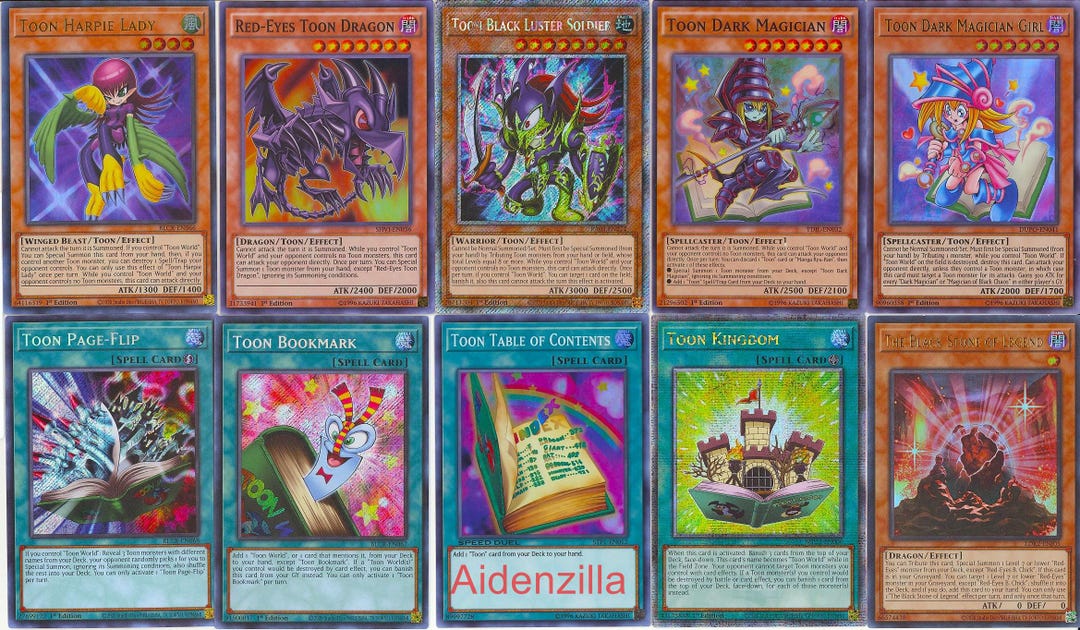 Yugioh Toon Deck - Kingdom Black Luster Soldier Bookmark Page-flip ...