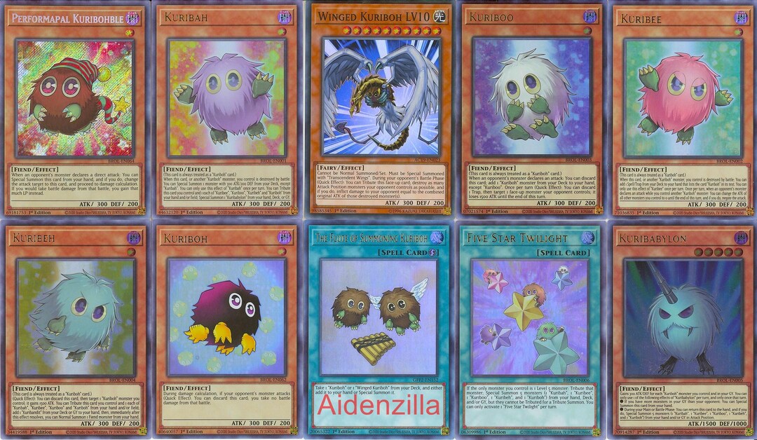 Yugioh Kuriboh Deck - Winged Kuriboh LV10 Kuribee Kuriboo Flute ...