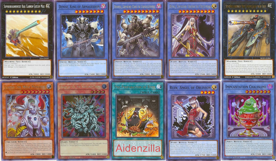 Yugioh Demise & Ruin Ritual Deck Supreme King Armageddon Impcantation ...