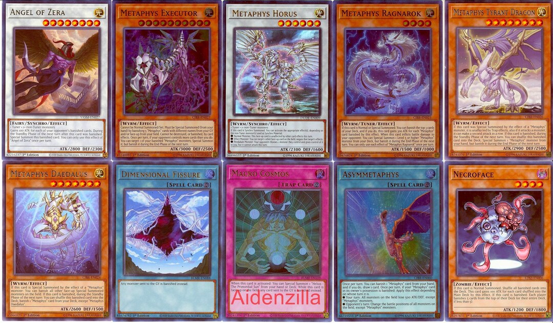 Yugioh Metaphys Deck - Horus Ragnarok Asymmetaphys Dimensional Fissure ...