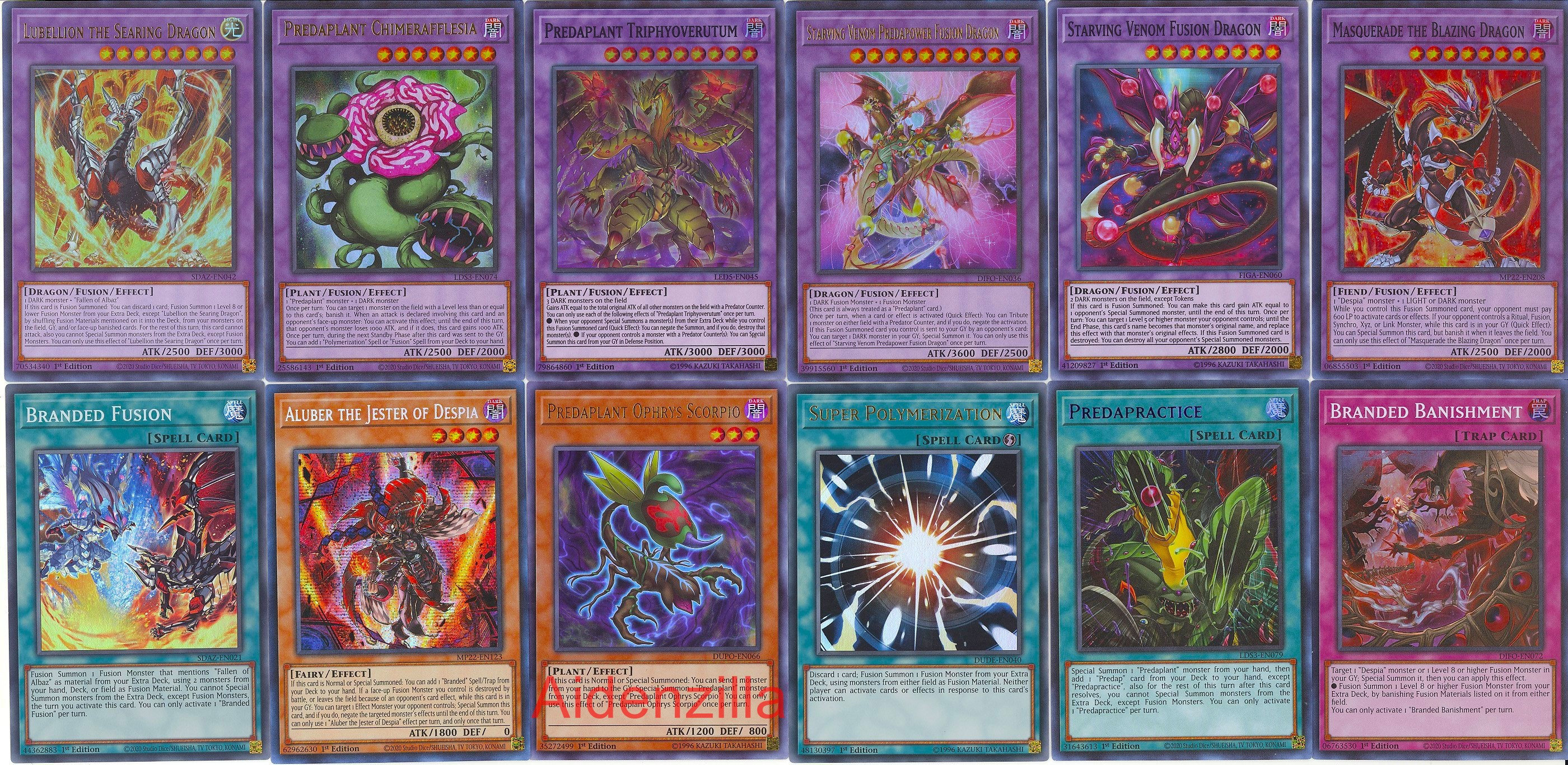 Yugioh Predaplant Deck Triphyoverutum Predapractice Branded Fusion ...