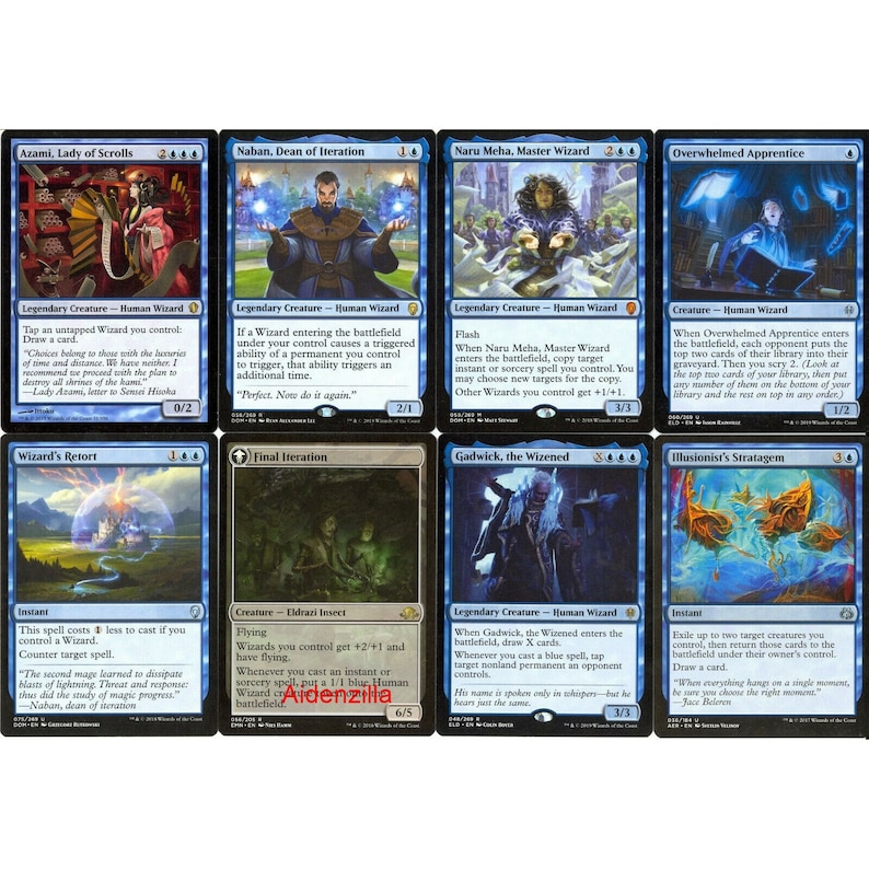 MTG Combo Mill Wizard Deck - Naru Meha Naban Overwhelmed Apprentice ...