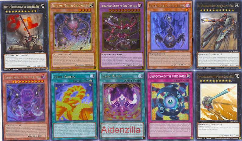 Yugioh Cubic Deck Duza Karma Dharma Vijam Crimson Nova Trinity Aigami ...