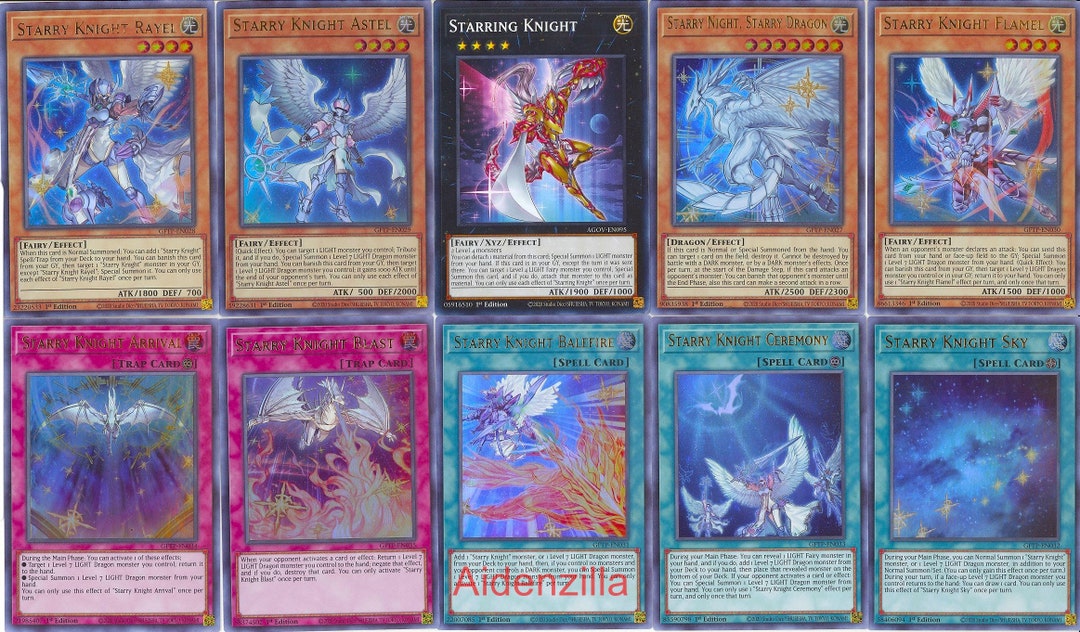 Yugioh Starry Knight Deck - Starring Dragon Rayel Balefire Ceremony ...