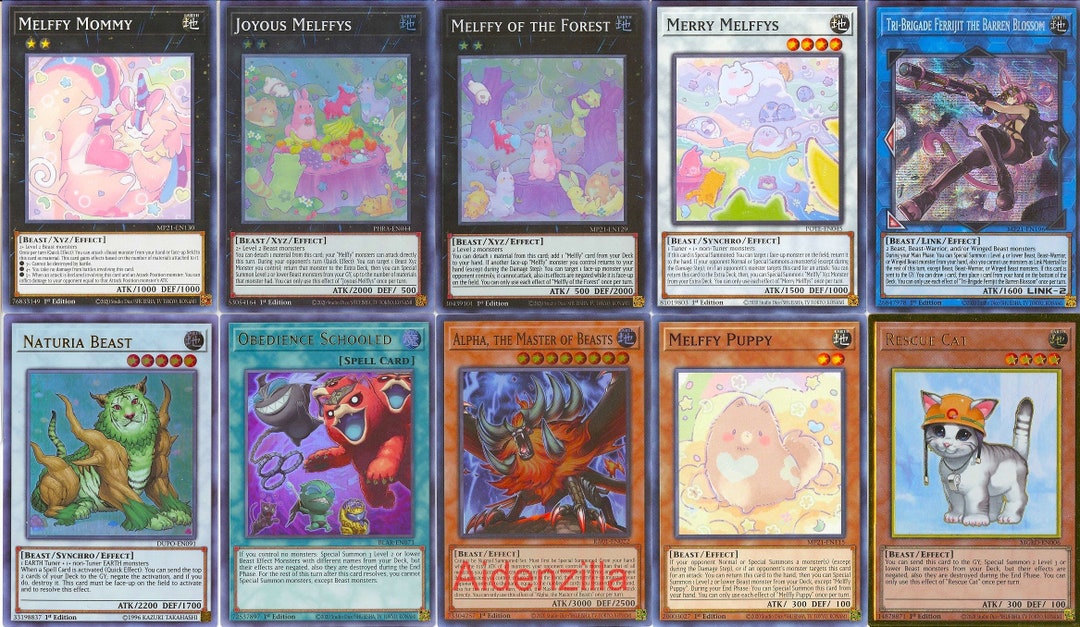 Yugioh Melffy Beast Deck - Joyous Melffys of the Forest Puppy Catty ...