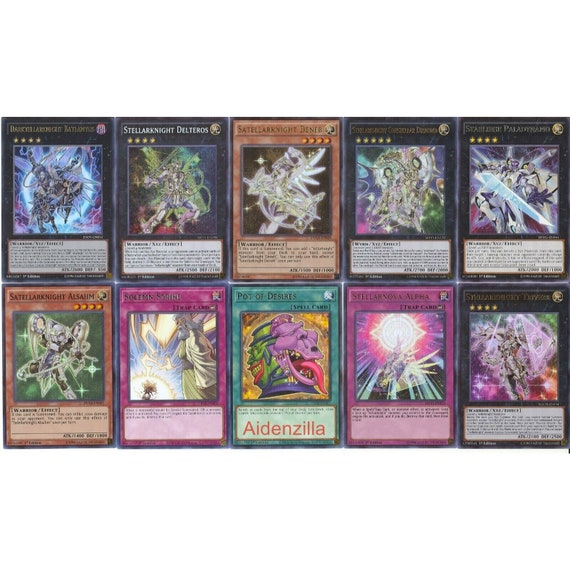 Yugioh Satellarknight Stellarknight Deck Deneb Batlamyus - Etsy