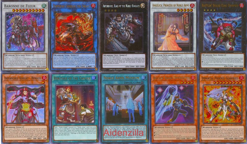 Yugioh Infernoble Deck Heritage Chalice Noble Arms Museum Artorigus ...