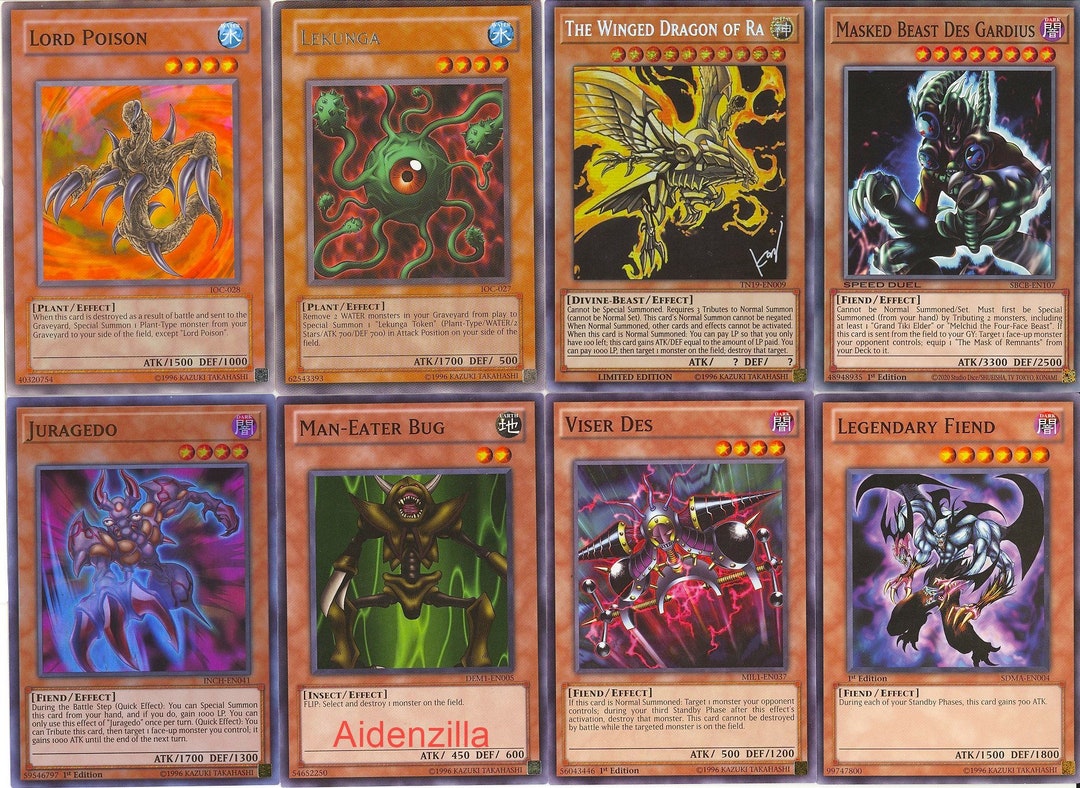 Yugioh Yami Marik Deck the Winged Dragon of Ra Ishtar - Etsy