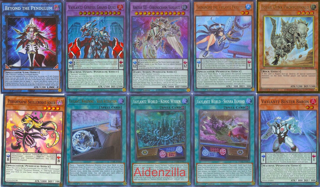 Yugioh Vaylantz Deck - Shinonome Arktos XII Genesis Grand Duke Solo ...