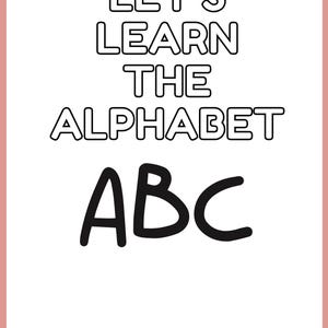 Let's Learn the Alphabet (coloring Book) - Etsy