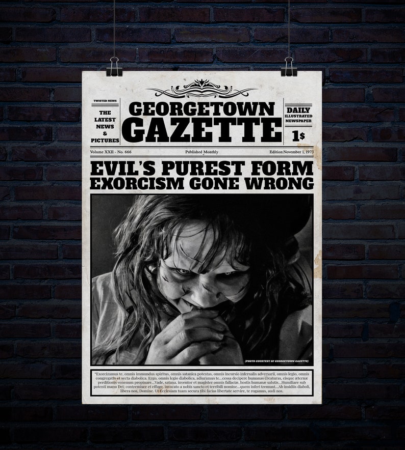 Evil's Purest Form Newspaper Article 20 Inch X 30 Inch 300dpi Poster ...