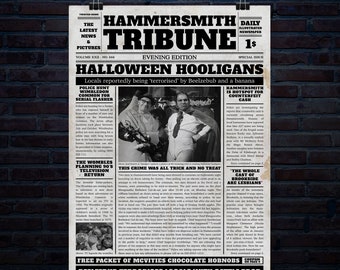 Superhero Returns From the Grave Newspaper Article 20 Inch X 30 Inch ...
