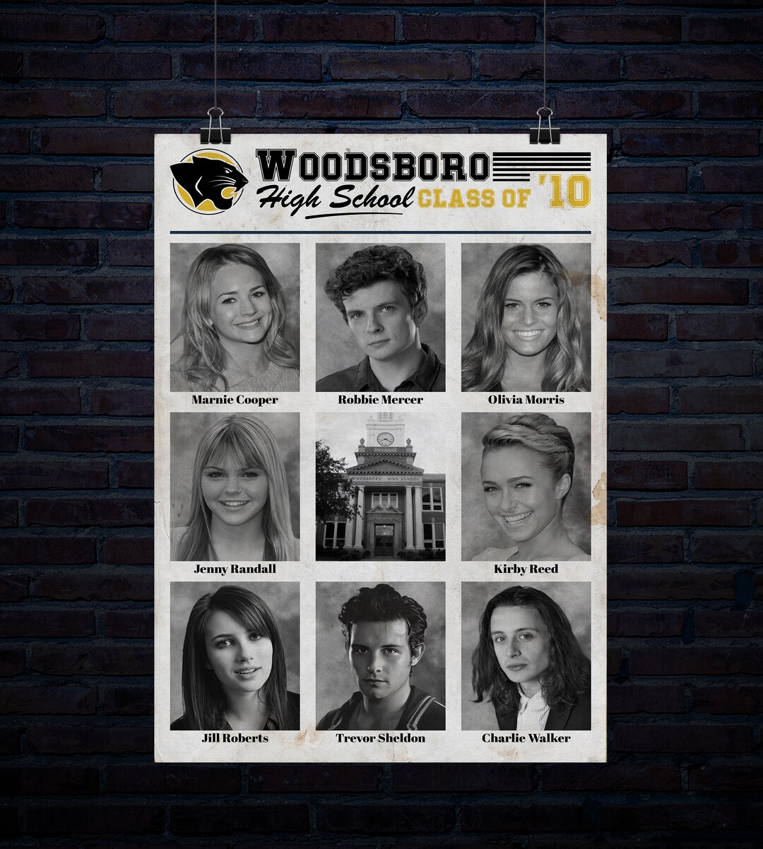 Scream 4 Yearbook Newspaper Article 20 Inch X 30 Inch 300dpi Poster ...