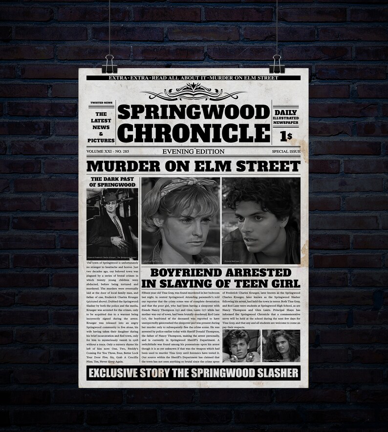 Boyfriend Arrested in Slaying of Teen Girl Horror Newspaper Article 20 ...