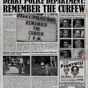 Local Boy Georgie Found Maimed, Kids Claim Clown is Killer Newspaper ...