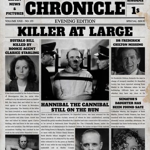 Cannibal Killer at Large Newspaper Article 20 Inch X 30 Inch 300dpi ...