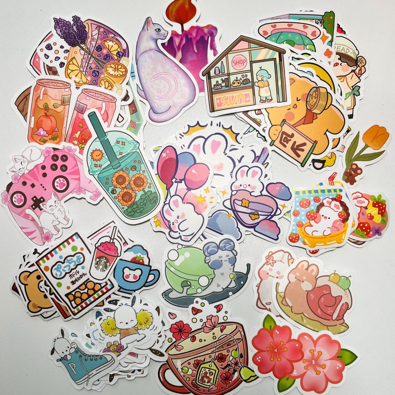 Cute Mystery Sticker Grab Bag - Etsy