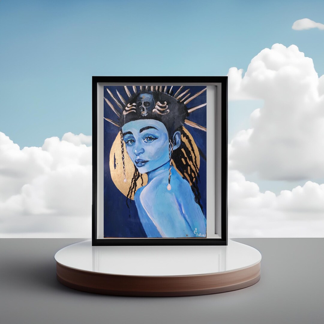 Goddess Character Art Surreal Fantasy Art Painting Maximalist Dark ...