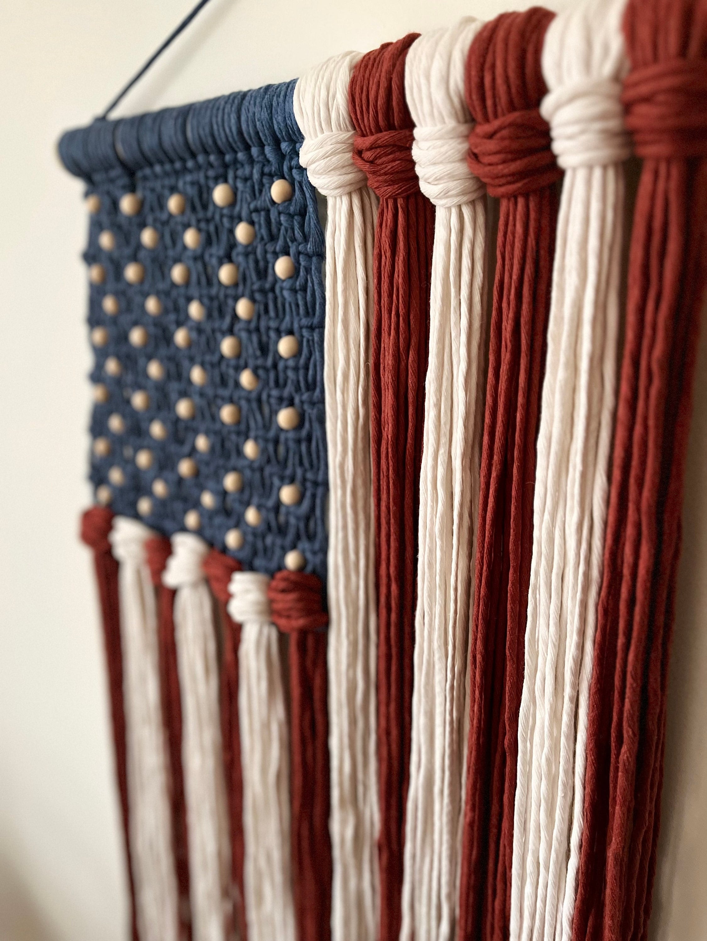 Macrame American Flag - Etsy