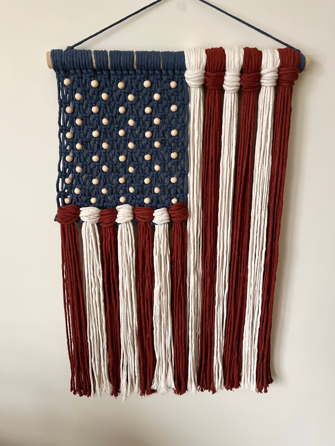 Macrame American Flag - Etsy
