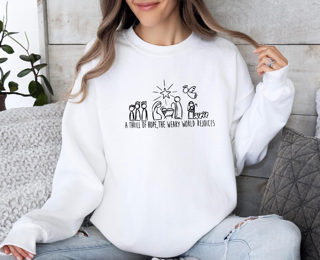Christian Nativity Sweatshirt, True Story Sweater, Christmas Nativity ...