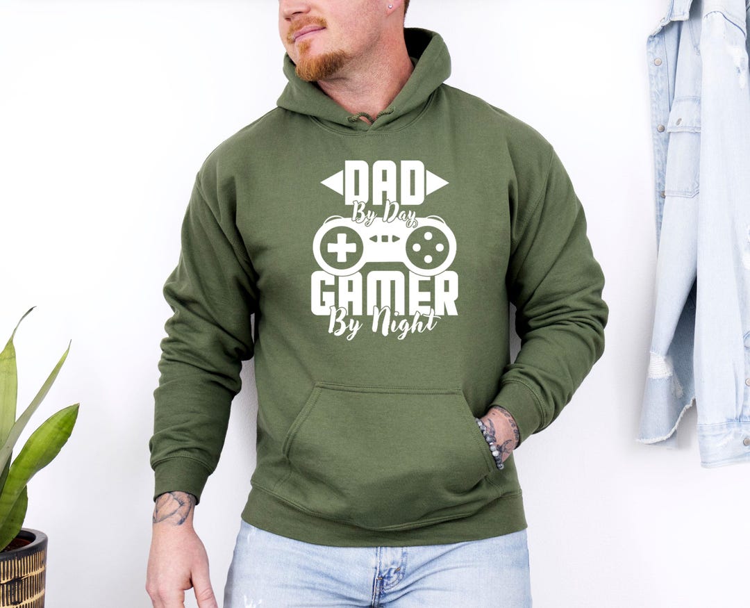 Gamer Dad Hoodie, Dad Level Unlocked Gamer Hoodie, Retro Gaming Gift ...