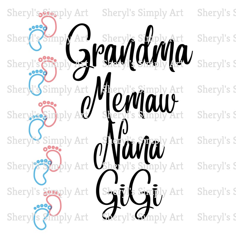Grandma SVG, Nana SVG, Memaw Svg, Gigi Svg, Grandma Gift Svg, Grandma ...