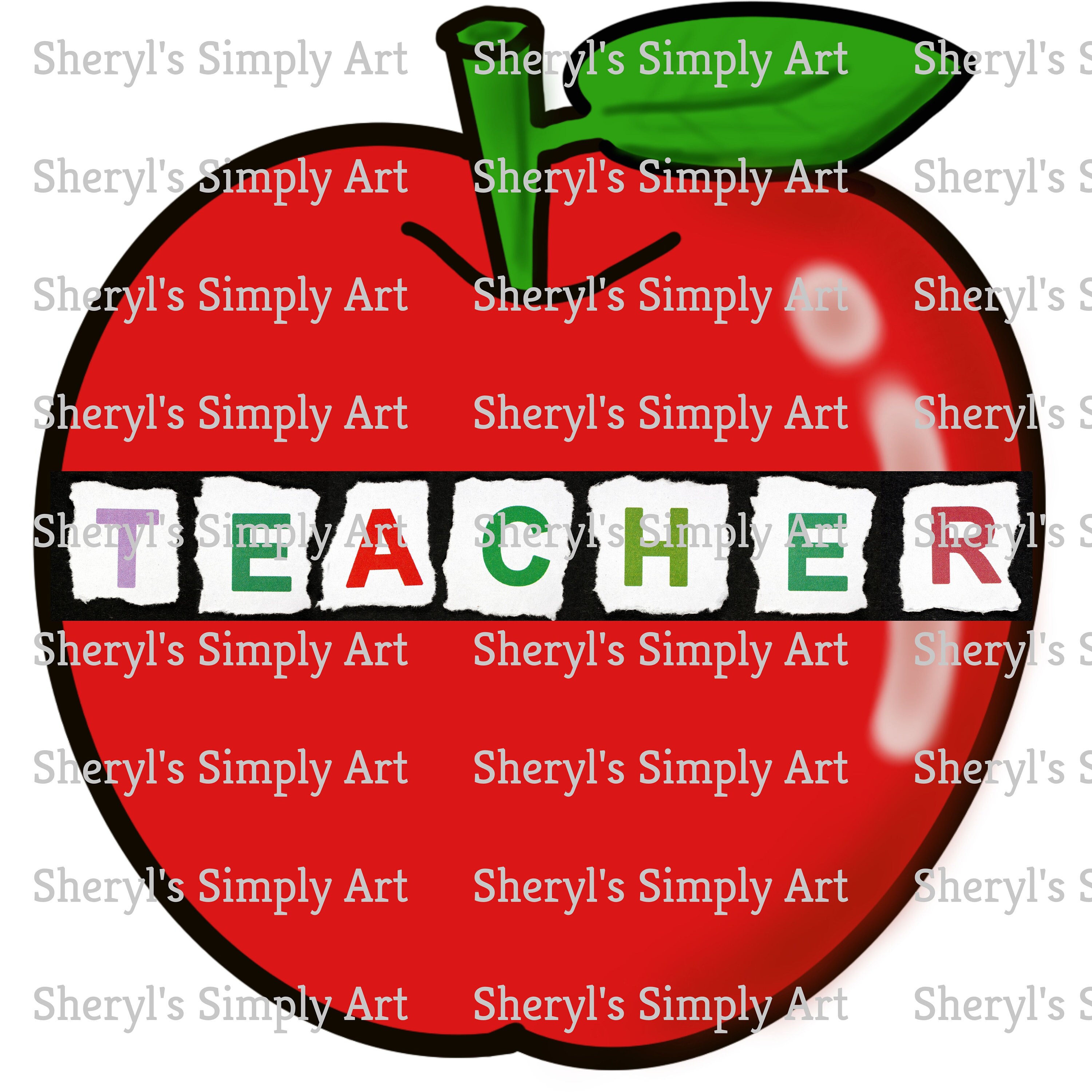 Teacher Apple PNG, Teacher PNG, Teacher Gift Png, Apple Gift, Teacher ...