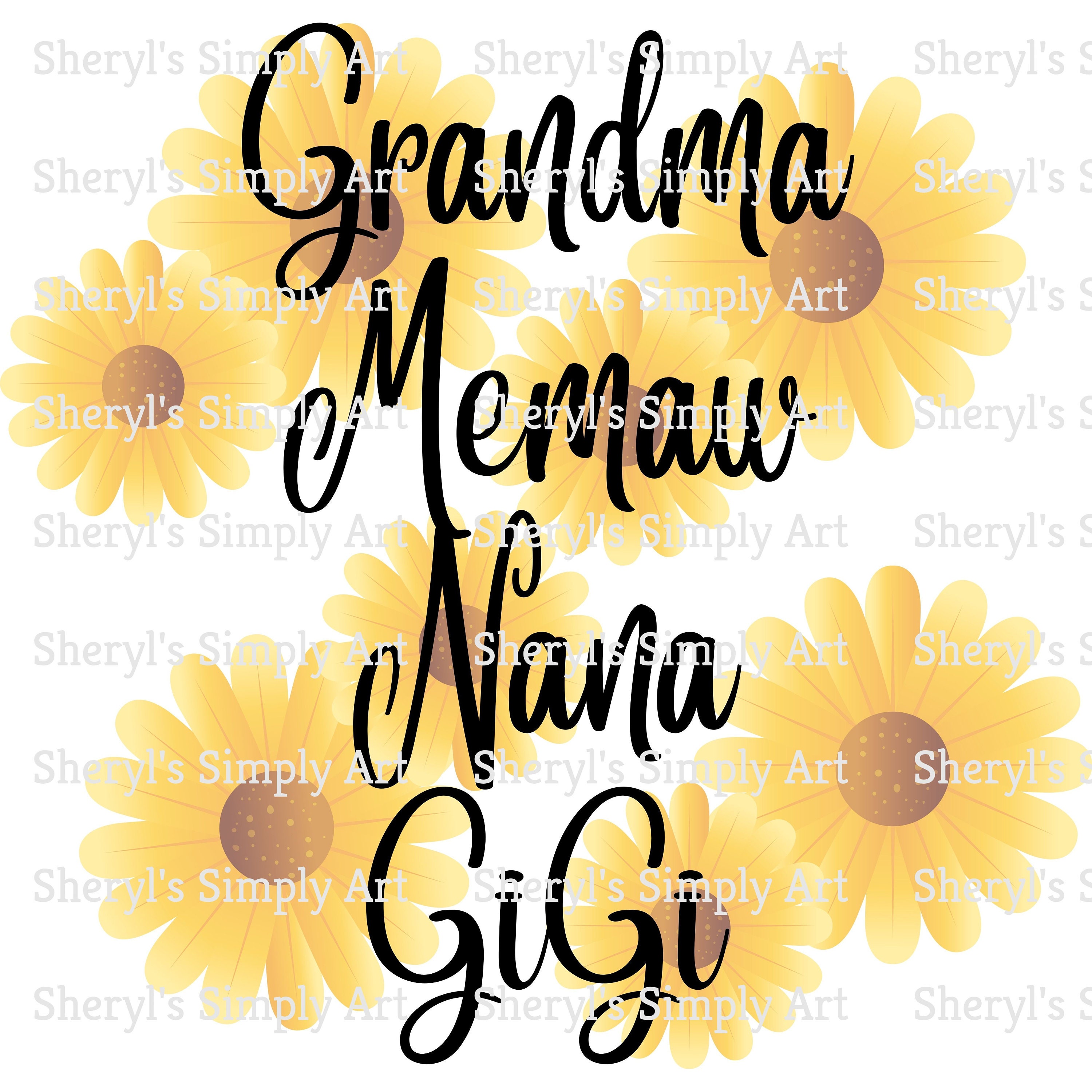 Grandma PNG, Nana PNG, Memaw Png, Gigi Png, Grandma Gift Png, Grandma ...