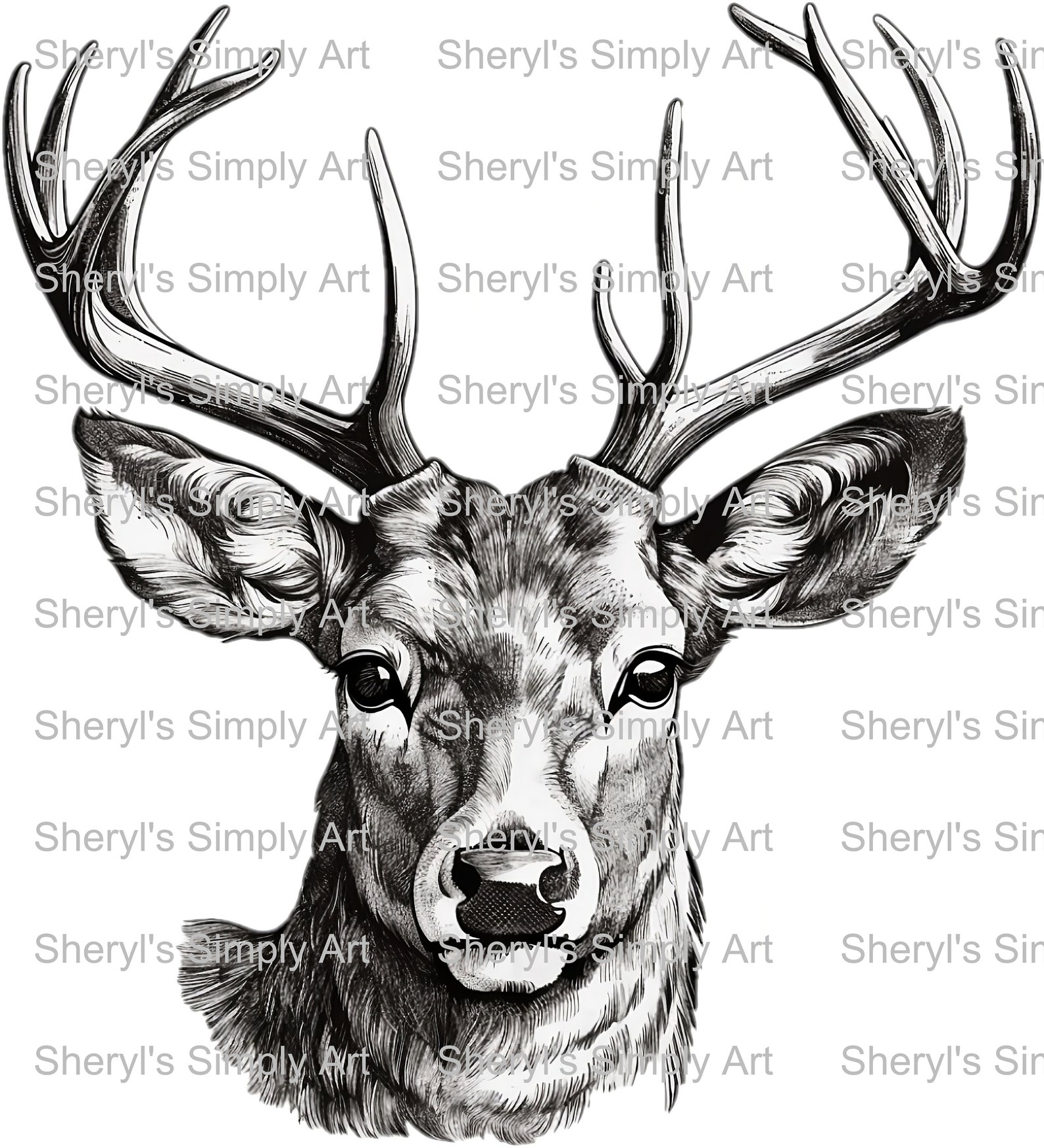 Deer PNG, Deer Png, Deer Gift Png, Deer Gift, Deer Shirt Png, Cricut ...