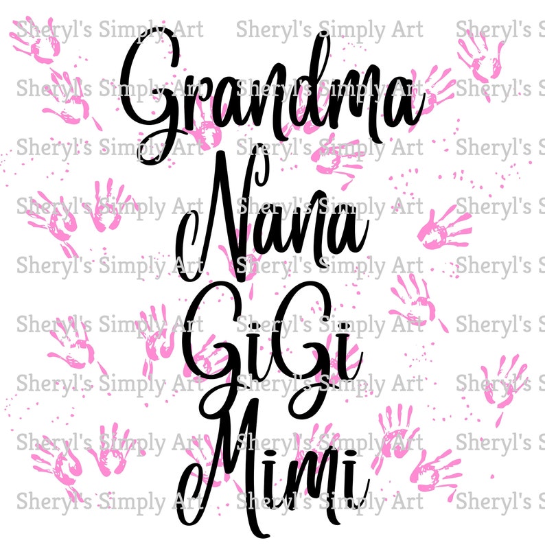 Grandma Svg Nana Svg Gigi Svg Mimi Svg Grandma T Svg Grandma