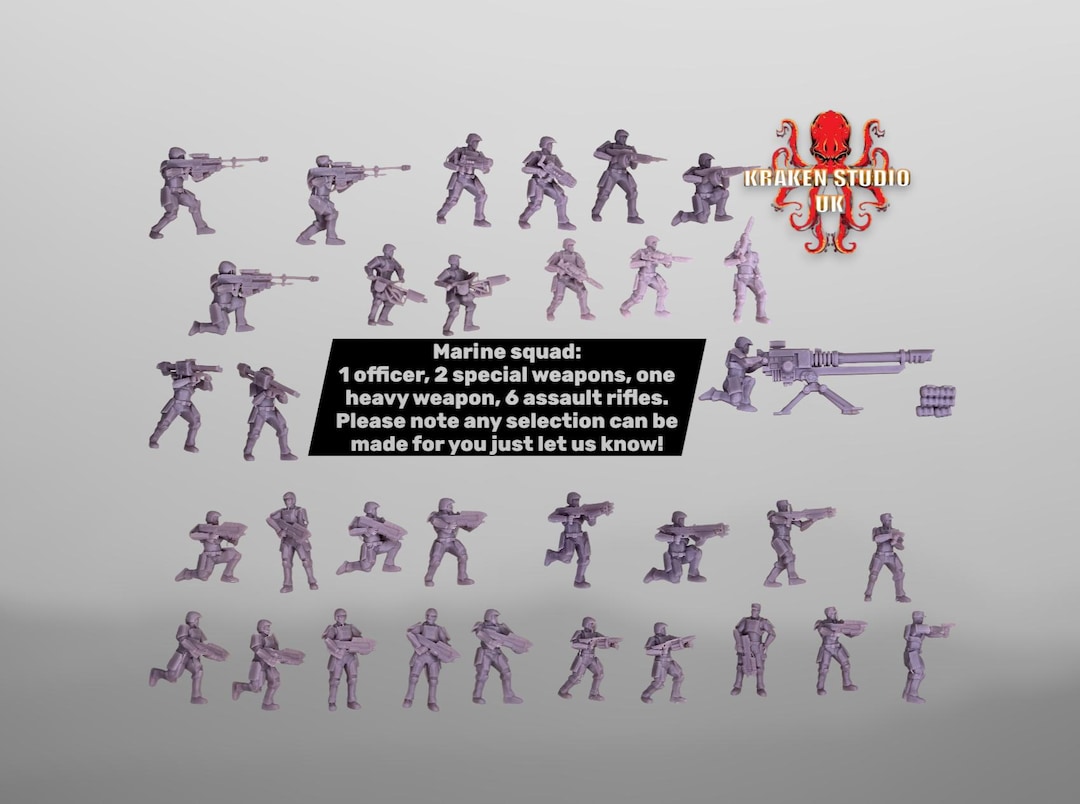 Halo CE: UNSC Marines- Multiple Sets Including Full Squad! (unofficial ...