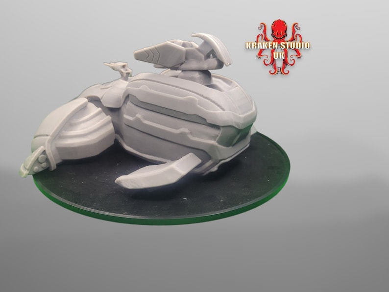 Halo: Covenant Wraith Tank Captain Hards unofficial 32mm Scale 1/56 ...