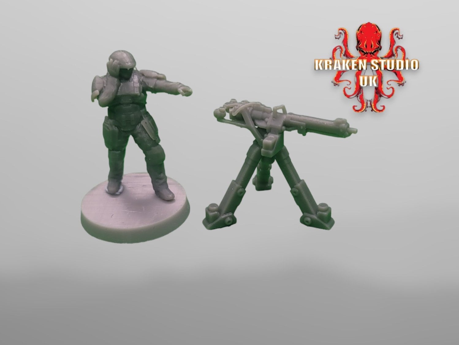 Halo: UNSC Marines With Rocket Launchers and Heavy Machine Gun Captain ...