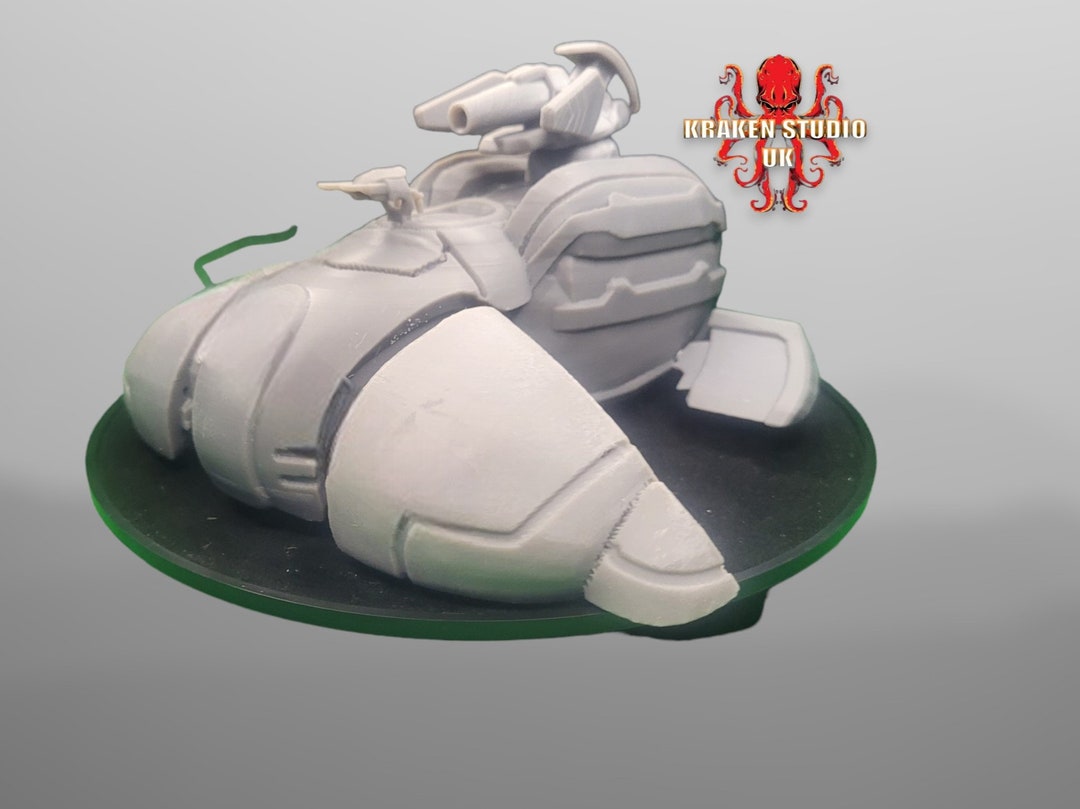 Halo: Covenant Wraith Tank - Captain Hards- (unofficial) 32mm Scale- 1/ ...