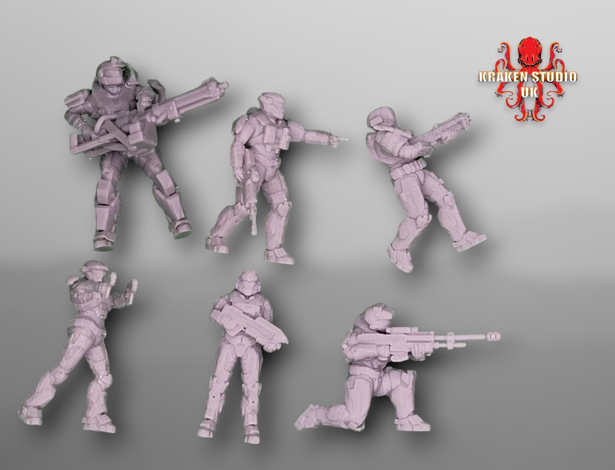 Halo: UNSC Reach Noble Team- 32mm Scale, All 6 Members Sold Separate or ...