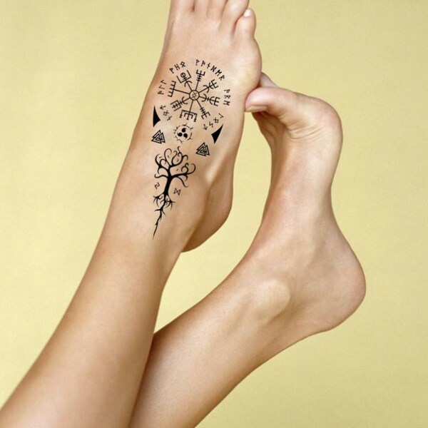 Viking Temporary Tattoo - Etsy